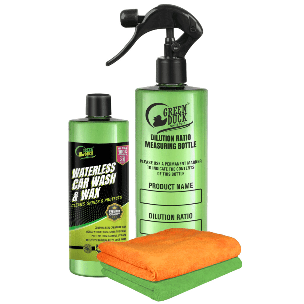 Waterless Car Wash & Wax Concentrate Kit (200ml makes 20 Ltrs)