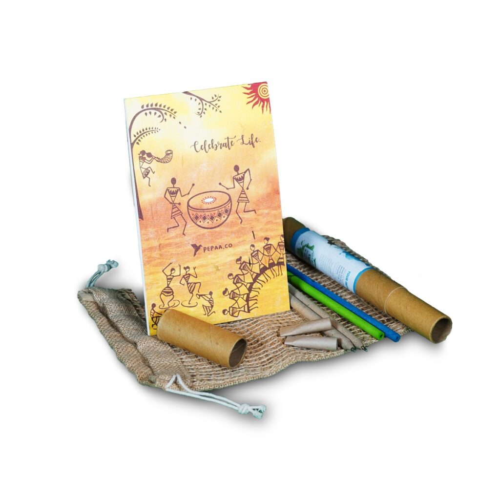 Plantable Mini Stationery Jute Kit | Plantable Pen & Pencil (2pcs each ...