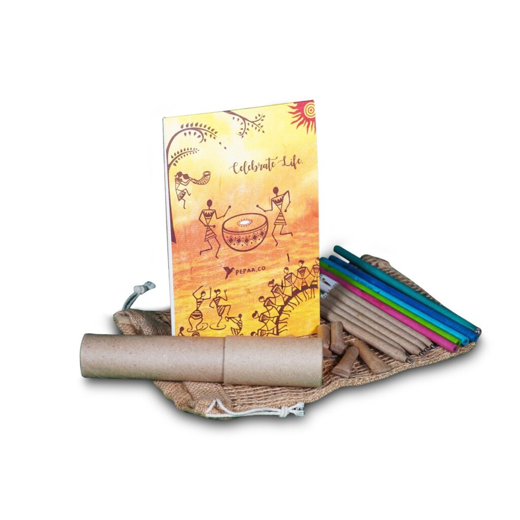 Plantable Stationary Jute Kit | Plantable Pen & Pencil (5 each ...