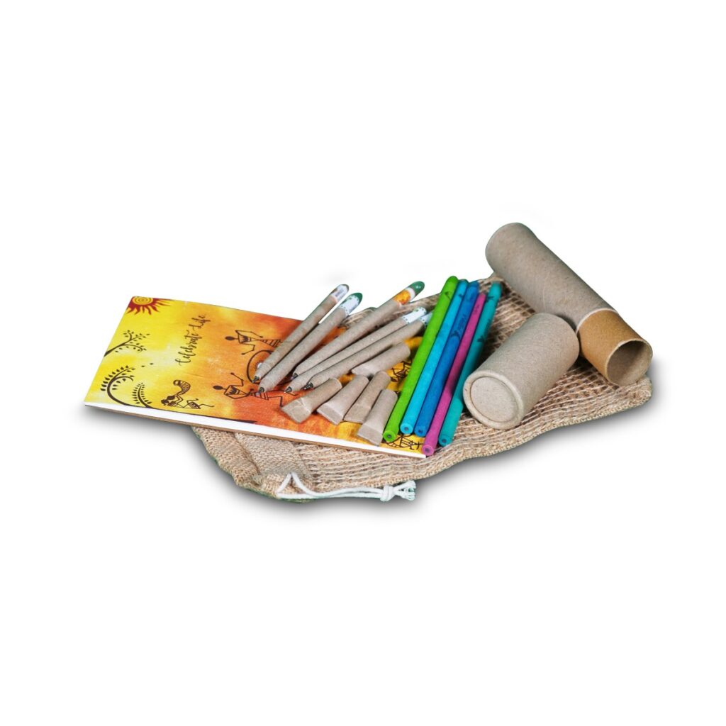 Plantable Stationary Jute Kit | Plantable Pen & Pencil (5 each ...
